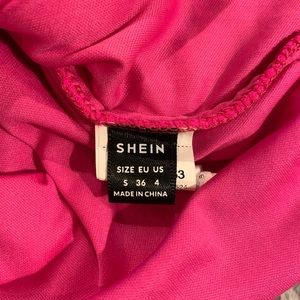 SHEIN | Dresses | Shein Hot Pink Tight Mini Dress | Poshmark